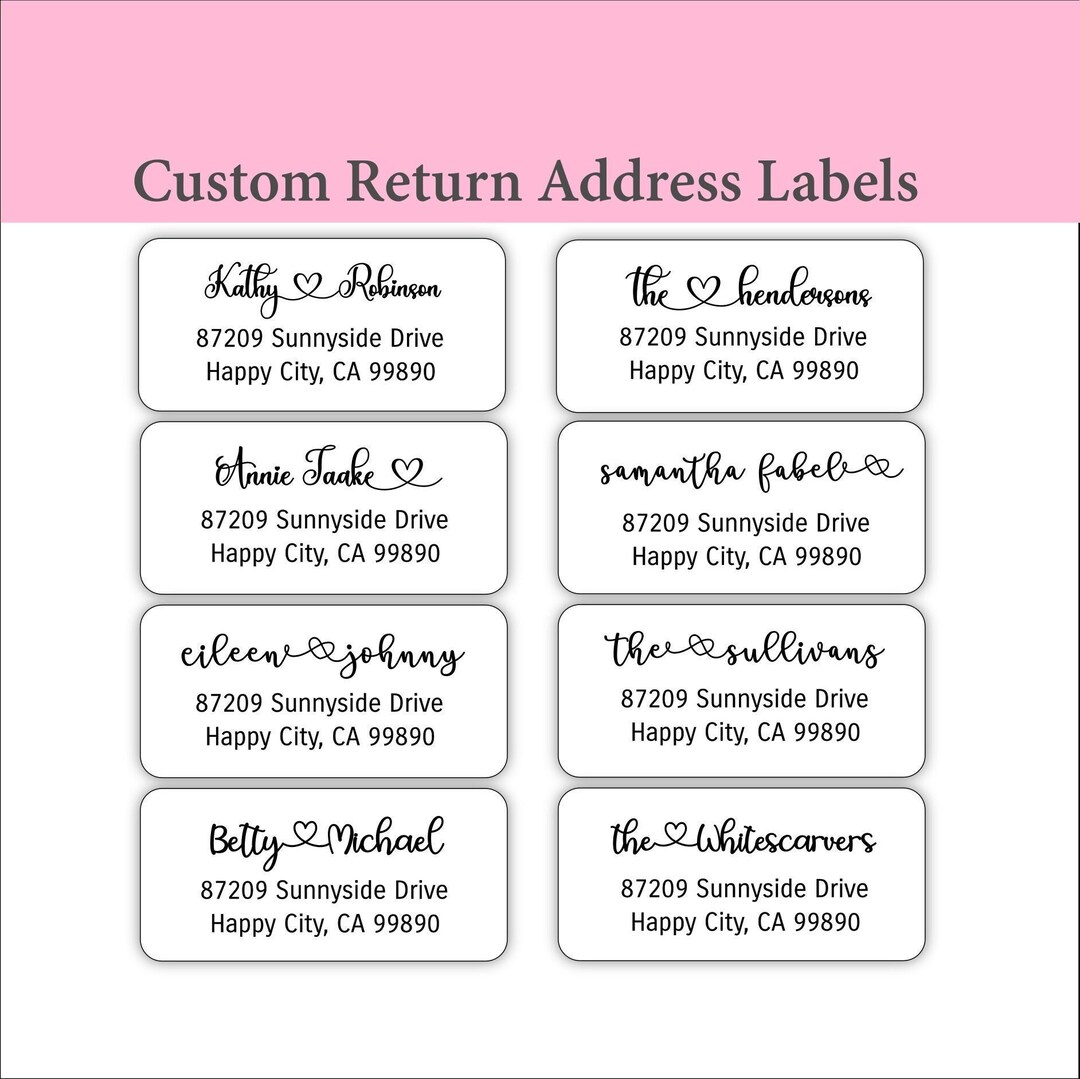 Address Label, Envelope Labels, Wedding Address Labels, Return Address ...