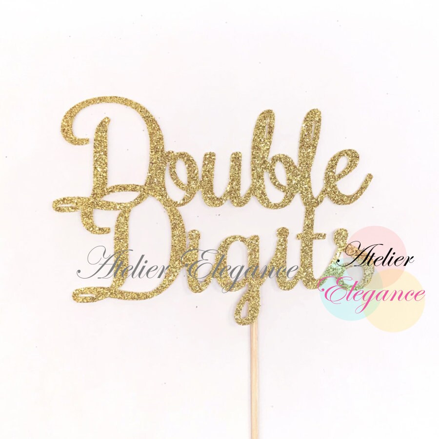 Double Digits Cake Topper 10 Cake Topper Ten Cake Topper - Etsy Canada