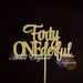 Forty Onederful Cake Topper, Forty Onederful Cake Topper, 41st Birthday ...