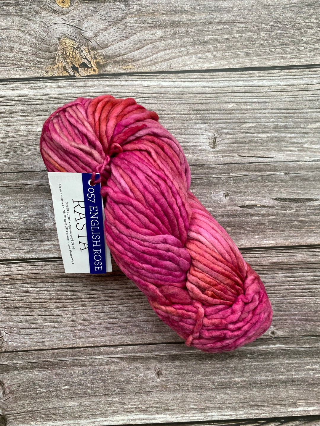 Malabrigo Rasta English Rose, 100% Merino Wool - Etsy