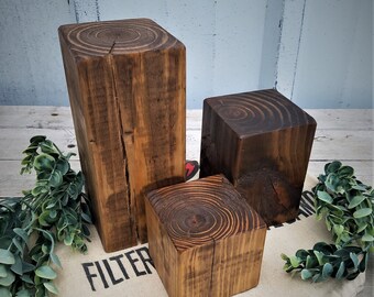 Storage & Organization Wooden Block Display Riser Wood Square Riser ...