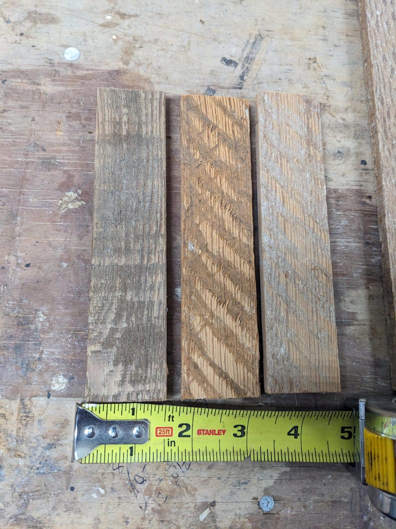 Set of 20 Reclaimed Tobacco Lath Boards, Farmhouse Craft Sticks (6, 12 ...