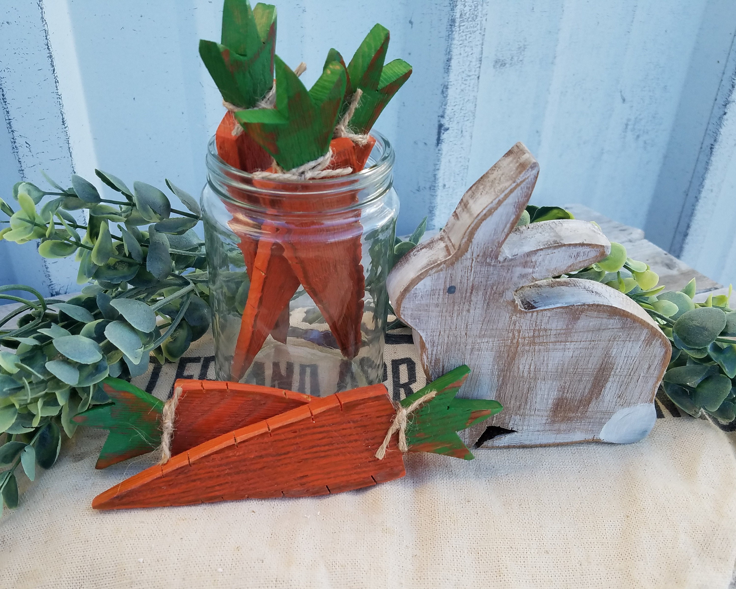 Rustic Rabbit, Wood Bunny, Wood Easter Decor, Rabbit Tier Tray, Rustic ...