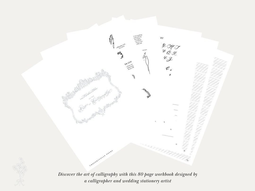 Introduction to the Art of Calligraphy, Calligraphy Digital Workbook ...