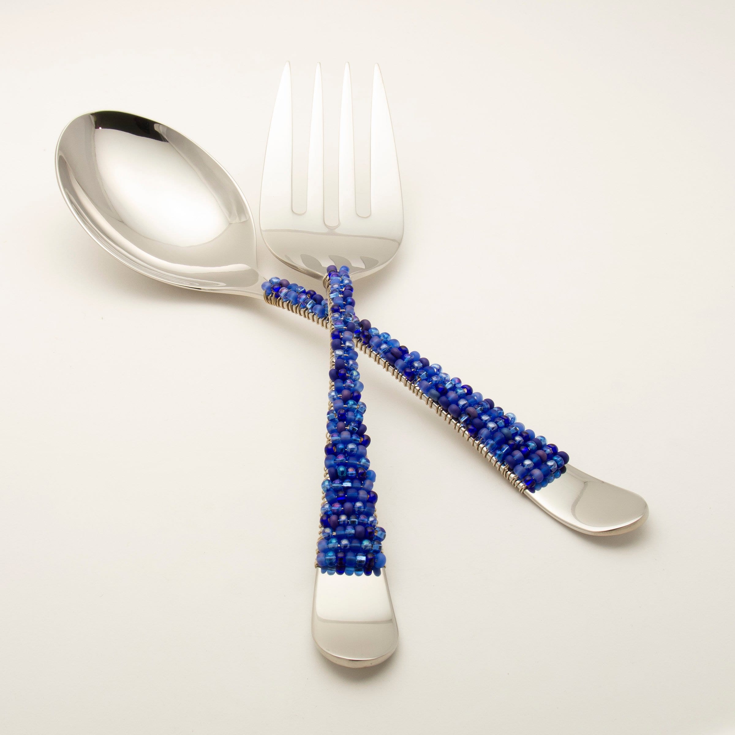 Beaded Serving Utensil Set - Blue - Etsy