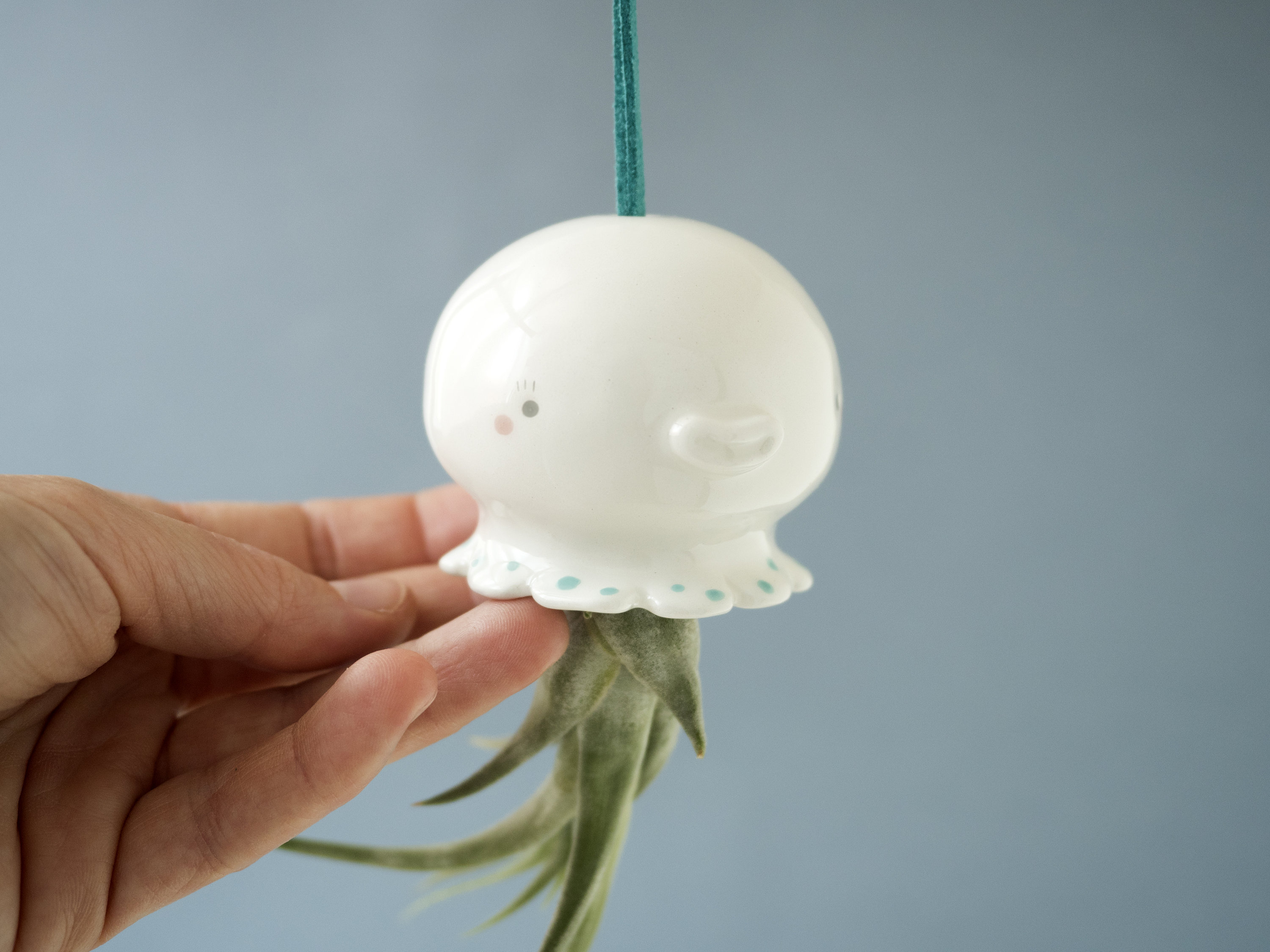 Jellyfish Hanging Planter. A Cute Air Planter Jellyfish Shaped - Etsy ...