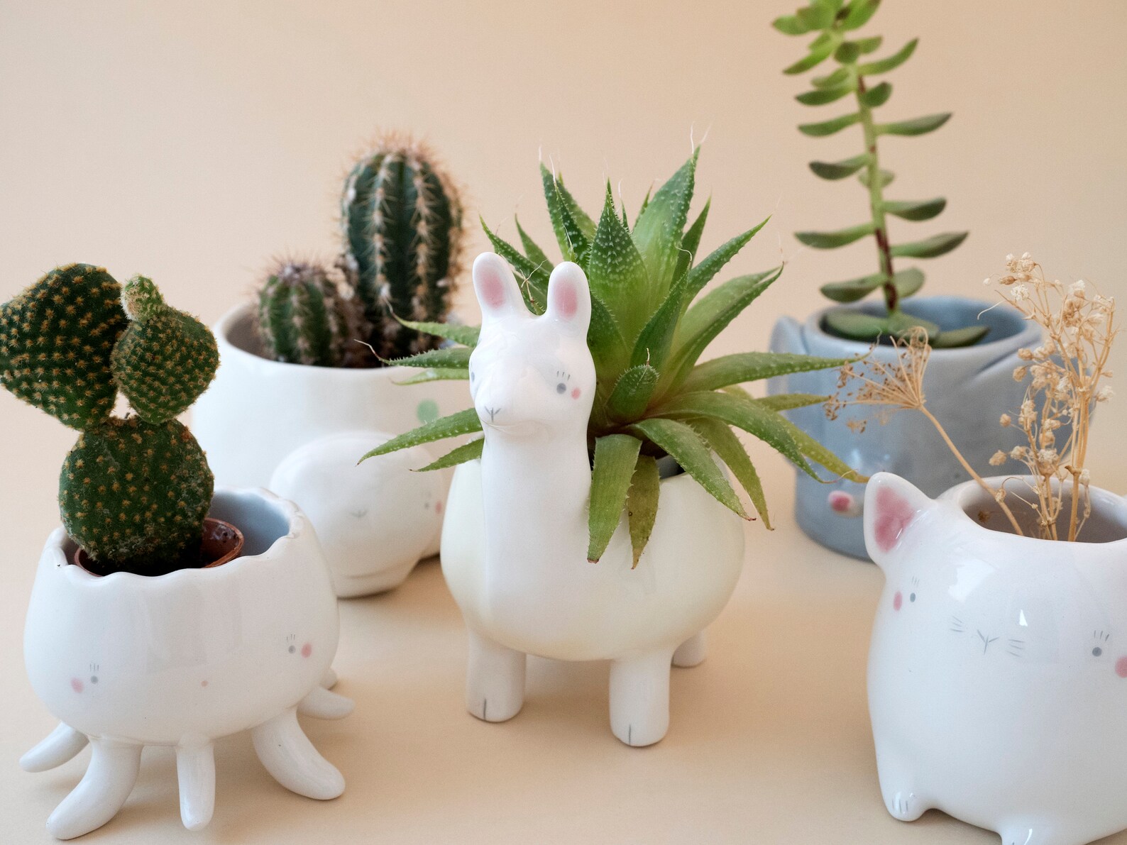 Llama Planter Pot, Cute Animal Plant Pot. Special Gift for Llamas ...