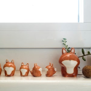 Ceramic Red Fox Figurine. A Special Woodland Animal, Handmade in Italy ...