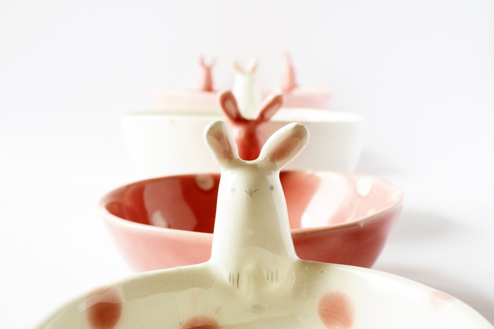 Cute Bunny Bowl Little Ceramic Animal Bowl Ceramic Ring - Etsy