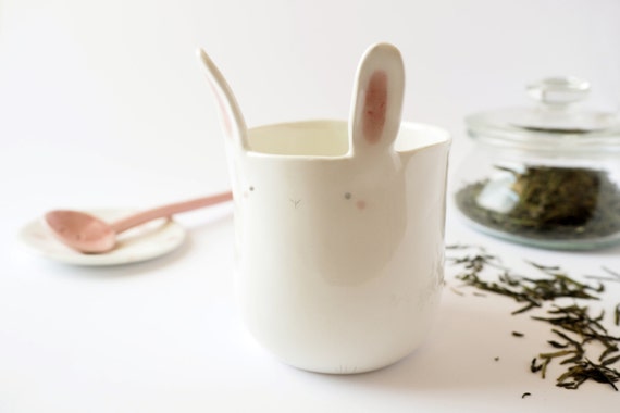 Cute Bunny Mug Ceramic Rabbit Tea Cup Cute Bunny Gift Bunny - Etsy