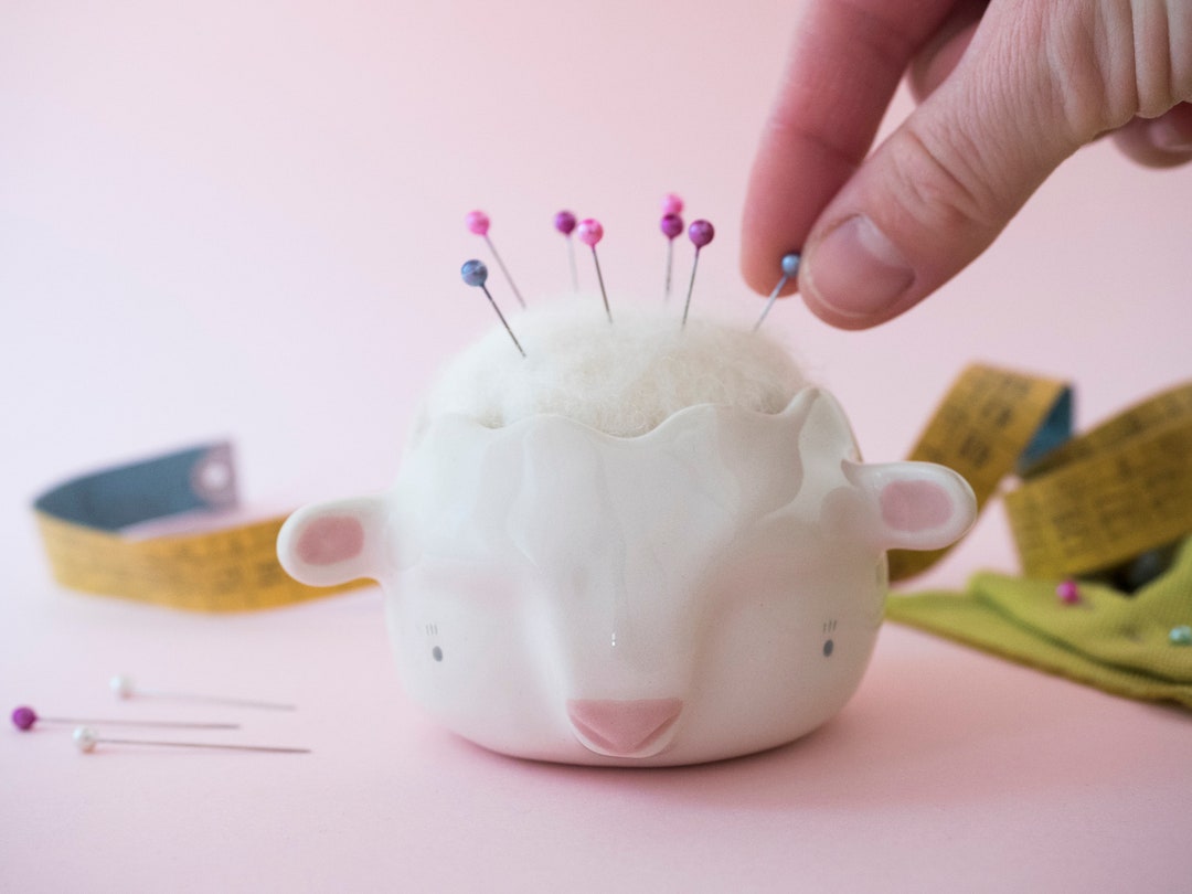 Sewing Pin Cushion Sheep Shaped. Special Gift for Knitter, Sewer or ...