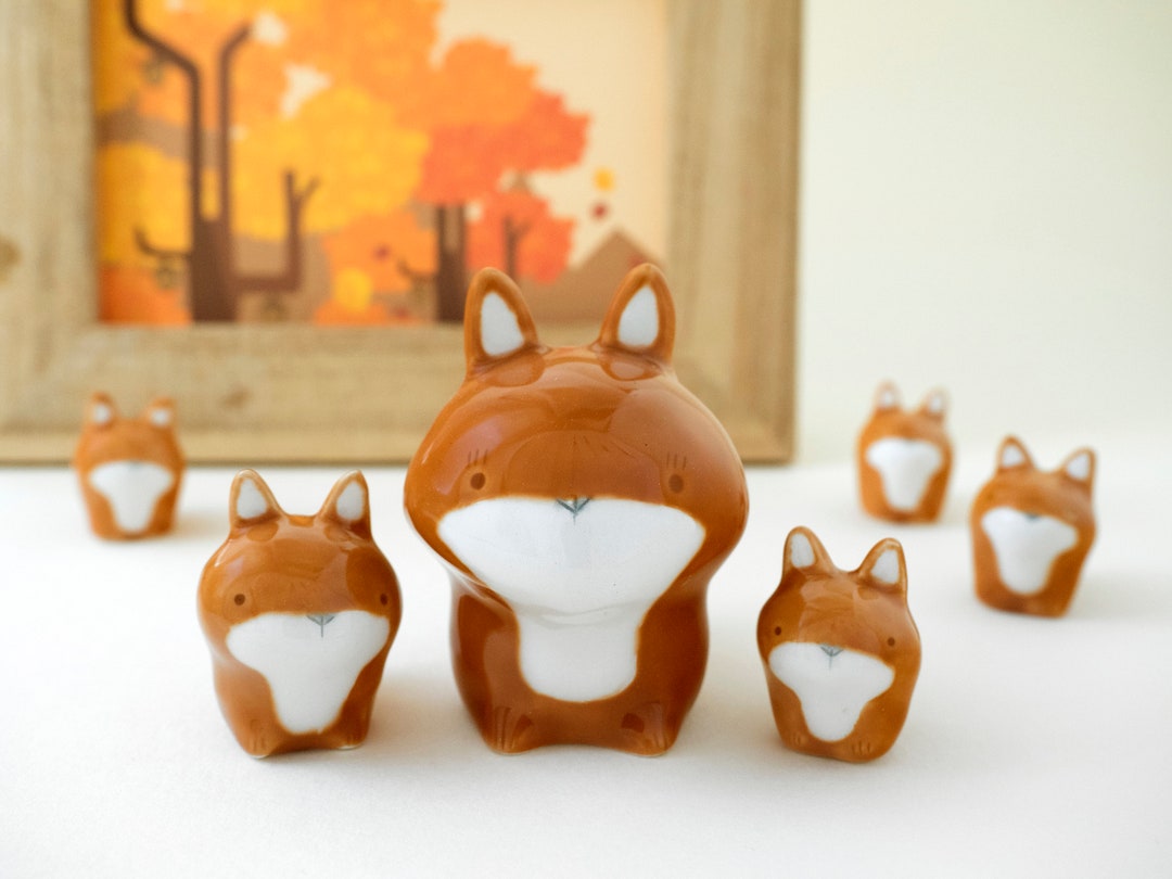 Ceramic Red Fox Figurine. A Special Woodland Animal, Handmade in Italy ...