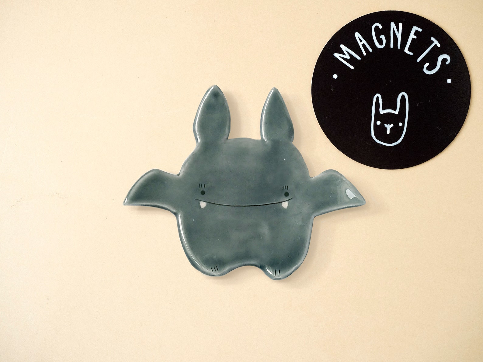 Wild Animal Fridge Magnets, Handmade Ceramic Animals Shaped Tiles: Bear ...