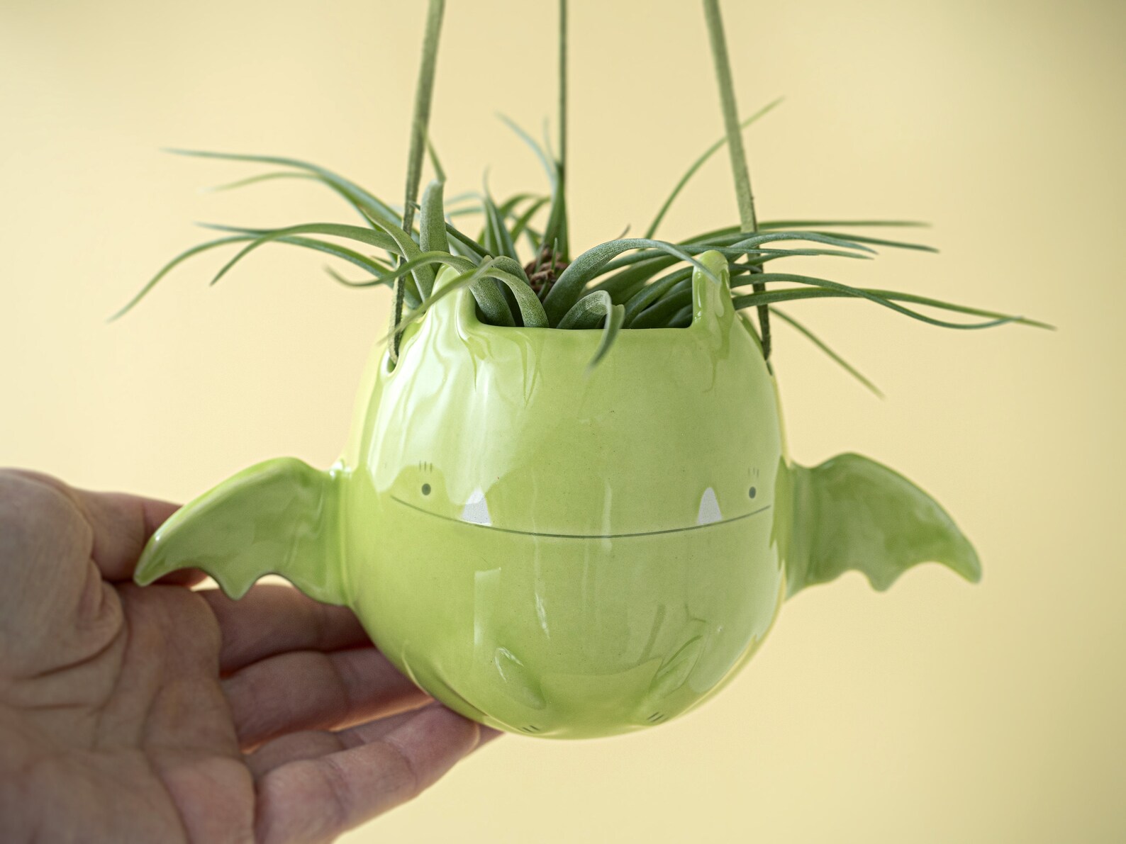 Flying Dragon Hanging Plant Holder. A Cute Dragon Hanging Vase - Etsy