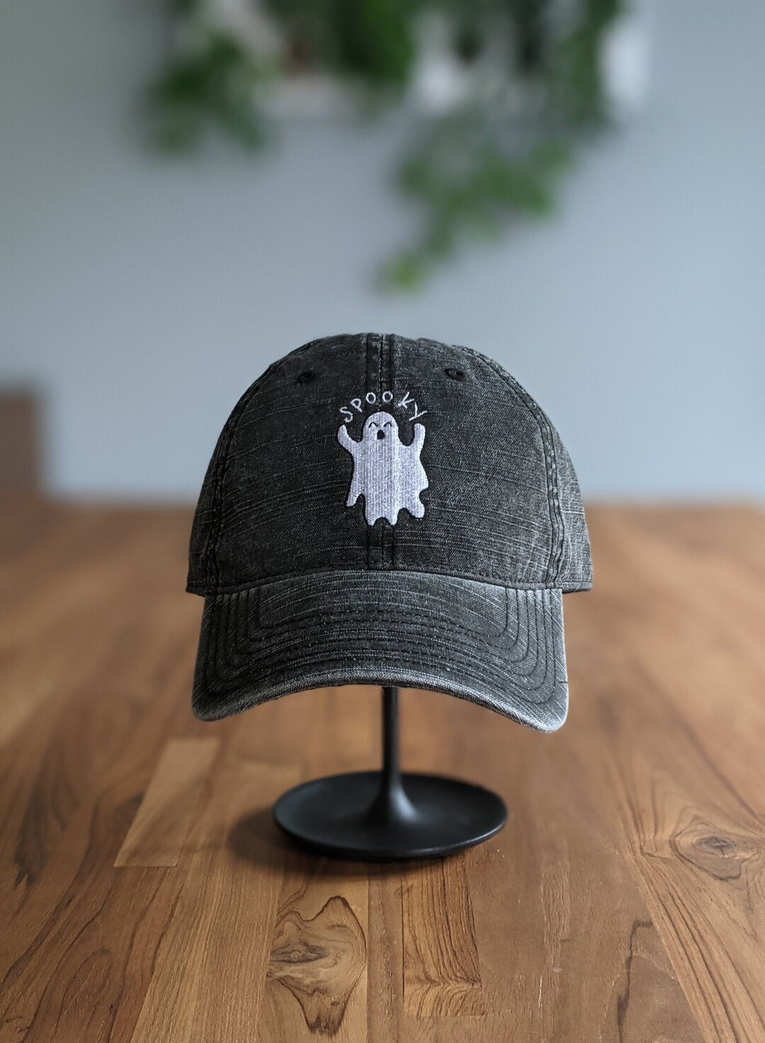 Spooky Ghost Embroidered Dad Hat - Etsy