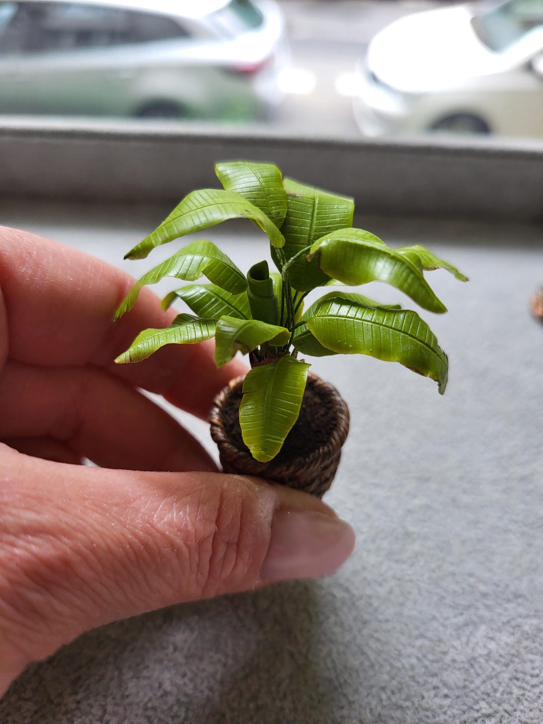 Banana Tree in a Pot, Scale 1:12 – Dollhouse, Miniatures, Garden ...