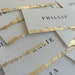 Gold Leaf Edge Wedding Place Cards Name Cards Table - Etsy
