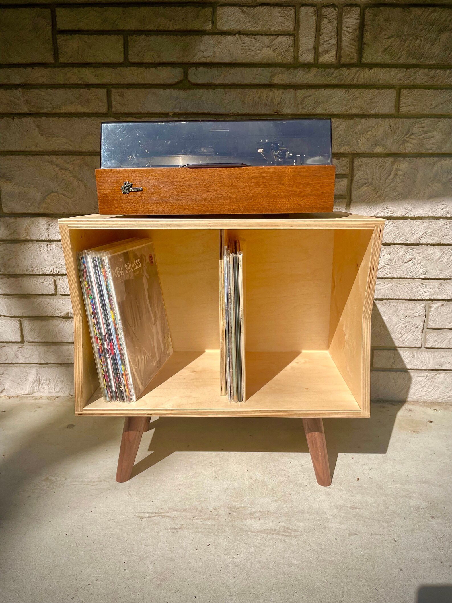 Mid Century Vinyl Record Storage Cabinet - Etsy