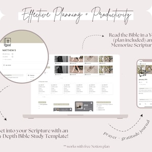 Christian Notion Template Tracker Bible Study Prayer Journal, Prayer ...