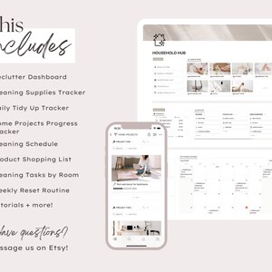 Organized Home Notion Template, Cleaning Schedule Home Organization Household Planner, Declutter ...