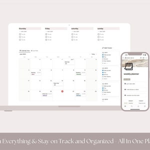 Notion Planner Template, Digital Life Planner Agenda Calendar Habit ...