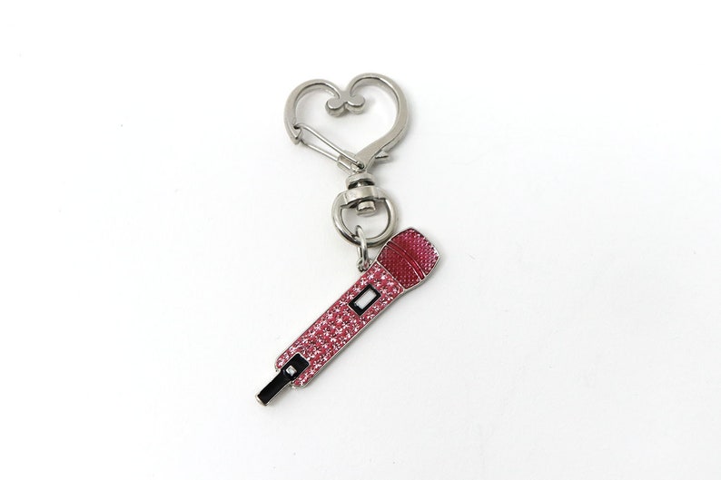 Crystal Microphone Keychain / BTS Jin Edition / Swarovski Crystal. - Etsy