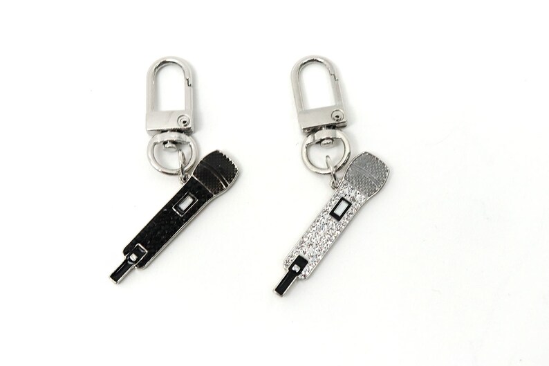 Crystal microphone keychain / BTS Suga edition / Swarovski | Etsy