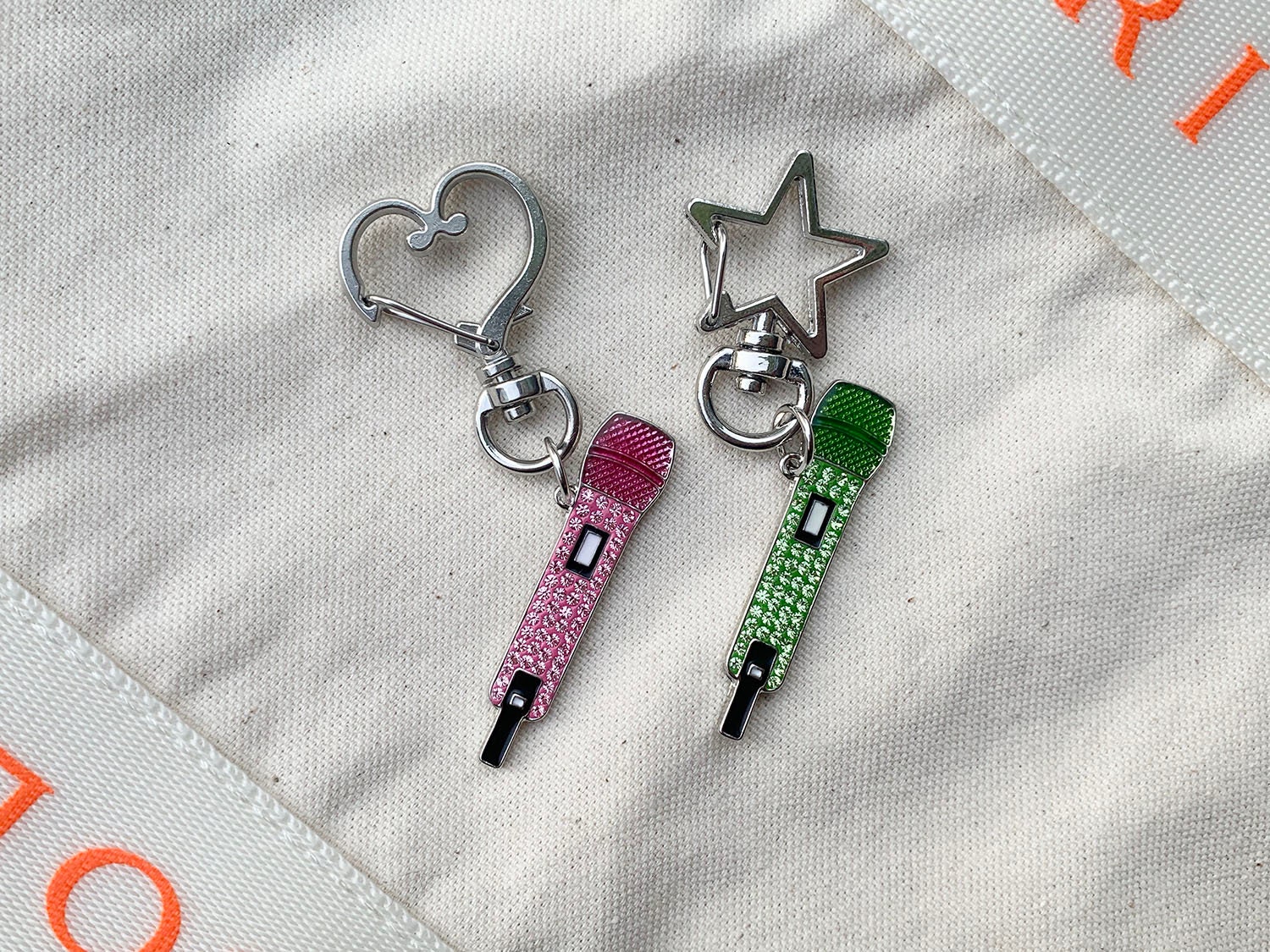 Crystal Microphone Keychain / BTS Jin Edition / Swarovski | Etsy