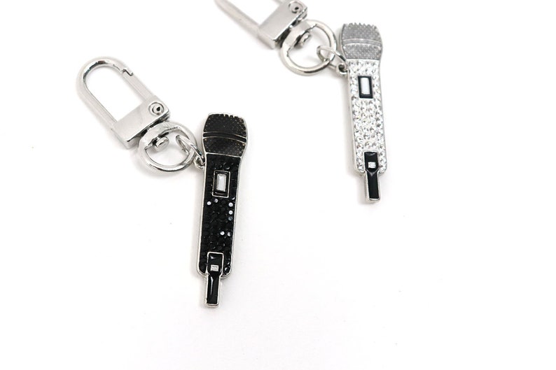 Crystal microphone keychain / BTS Suga edition / Swarovski | Etsy