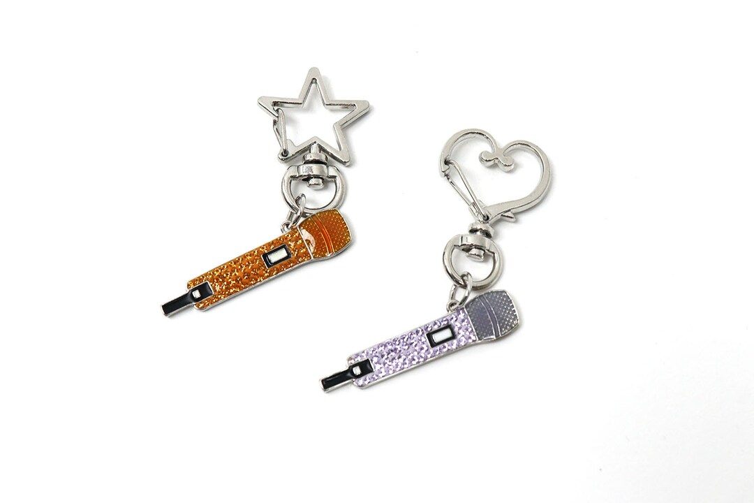 Crystal Microphone Keychain / BTS Jimin Edition / Swarovski Crystal - Etsy