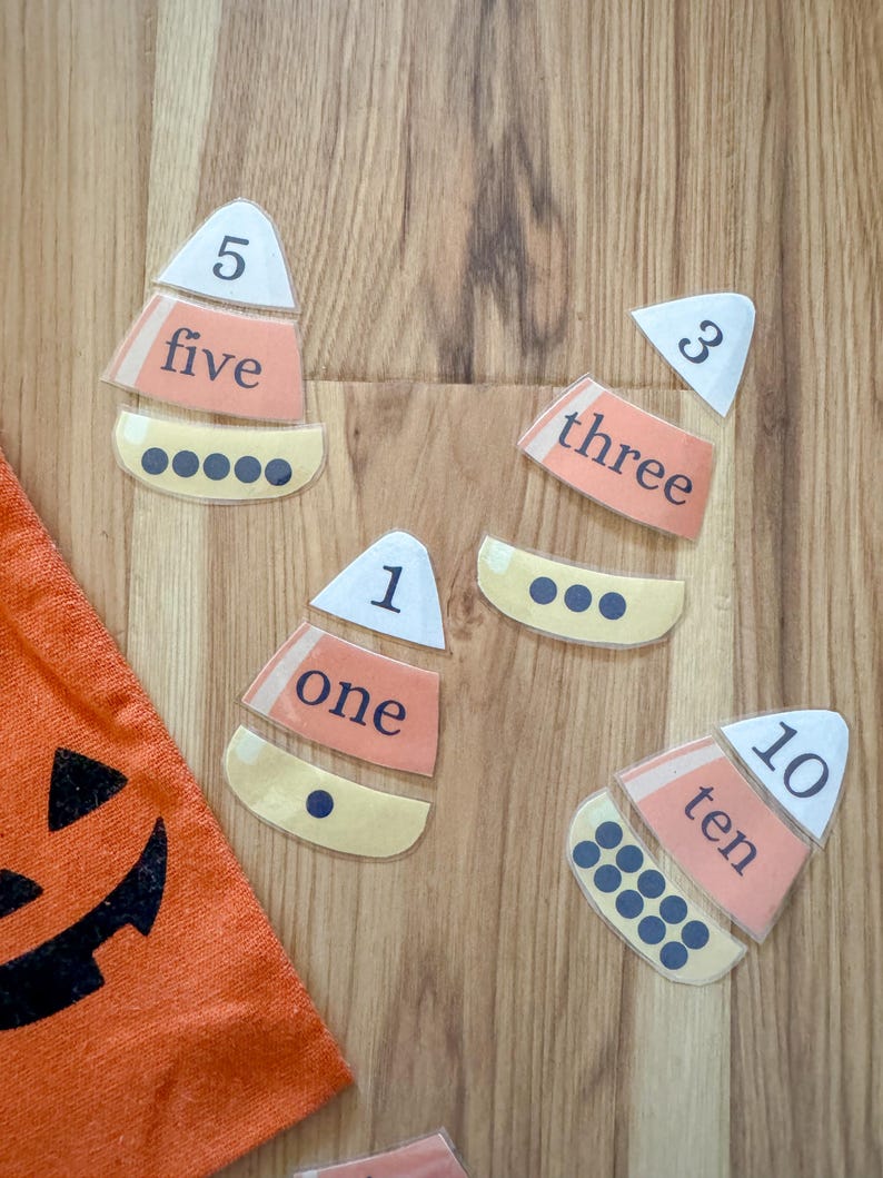 Candy Corn Number Matching 1-10 - Etsy