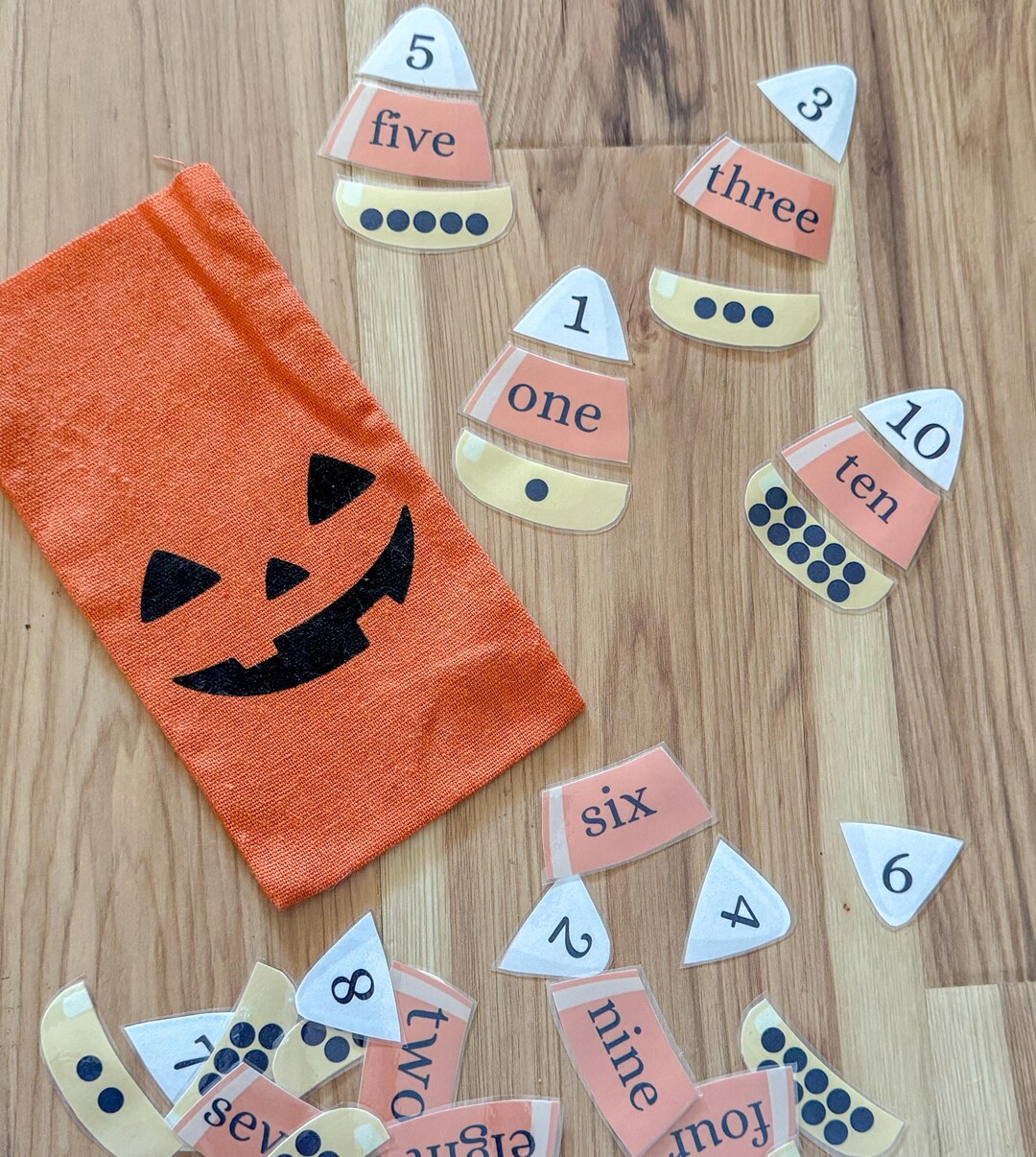 Candy Corn Number Matching 1-10 - Etsy