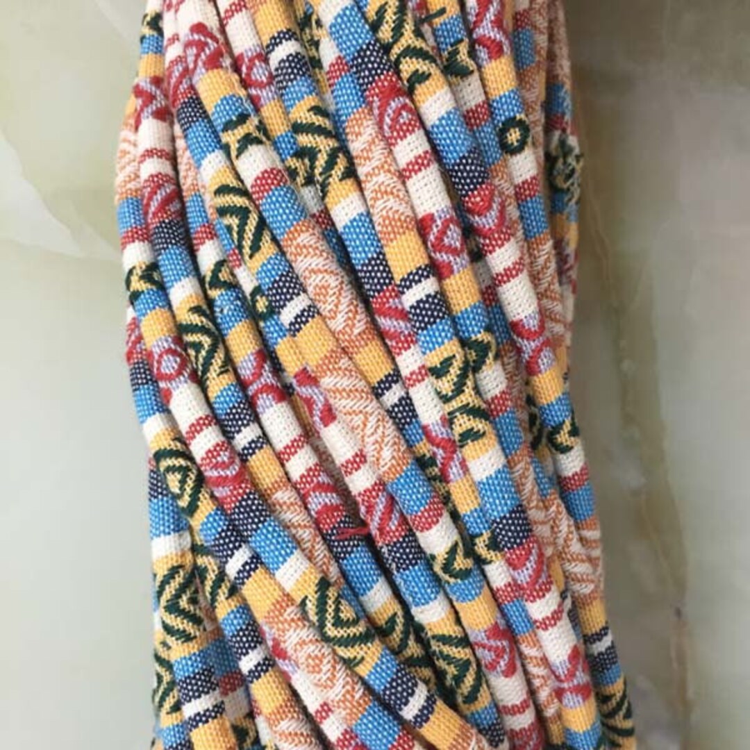 Embroidered Textile Cord,aztec Ethnic Cord, Bohemian Cotton Cord ...
