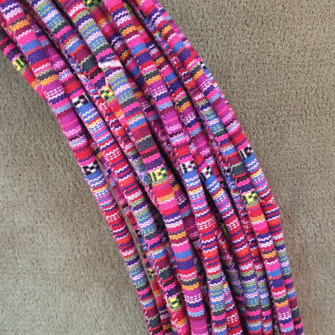 Colorful Ethnic Cloth Cord,6 Mm Round Necklaces Cord,bracelets Cords ...