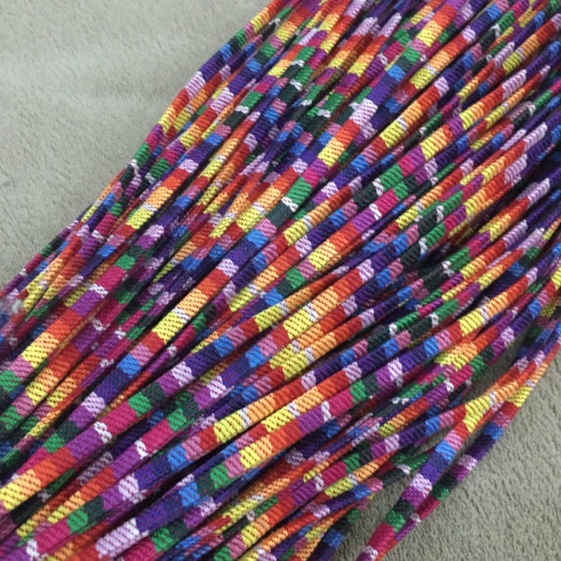 Ethnic Fabric Cord, Embroidered Textile Cord,flat Ethnic Stitched ...