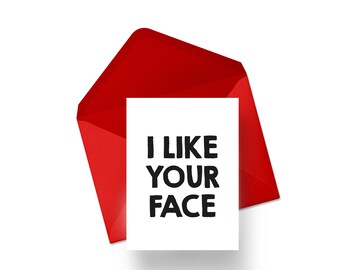 I Like Your Face | Etsy