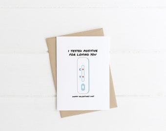 Tested Positive Card - Etsy