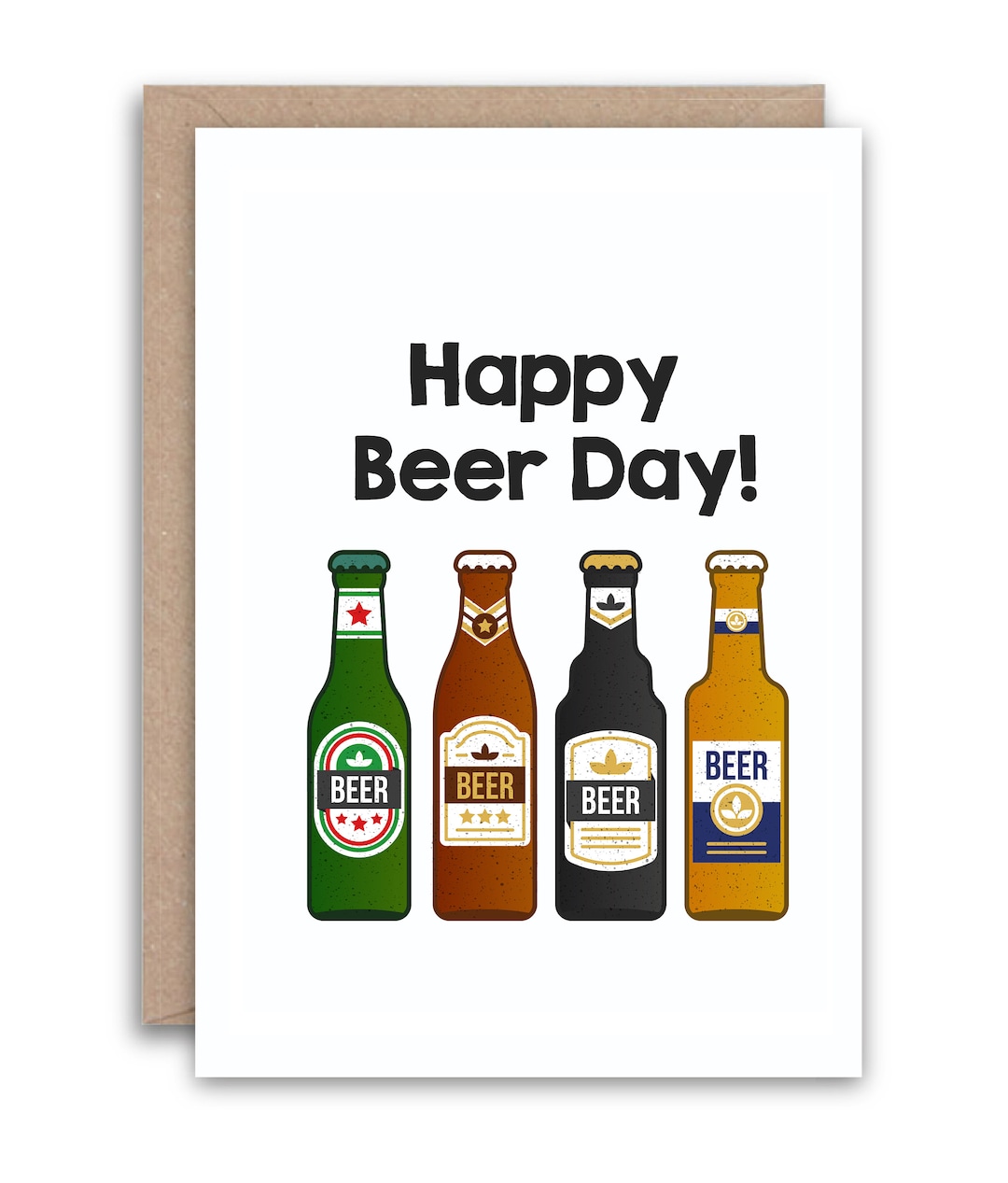Beer Greetings Card, Happy Birthday, Beer Card, Beer Lover - Etsy