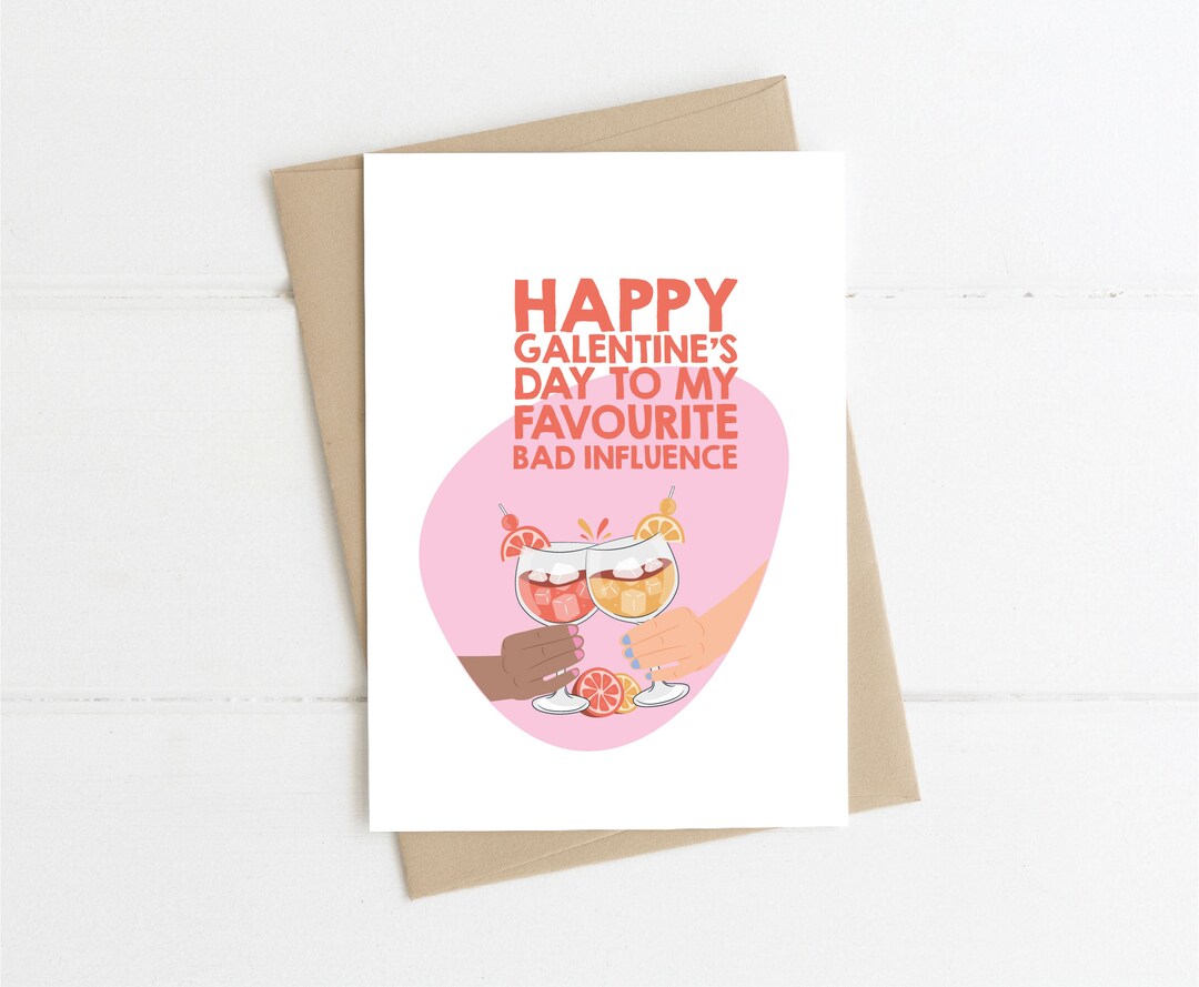 Happy Galentines Day Card, Best Friend, Galantine's Day Card ...