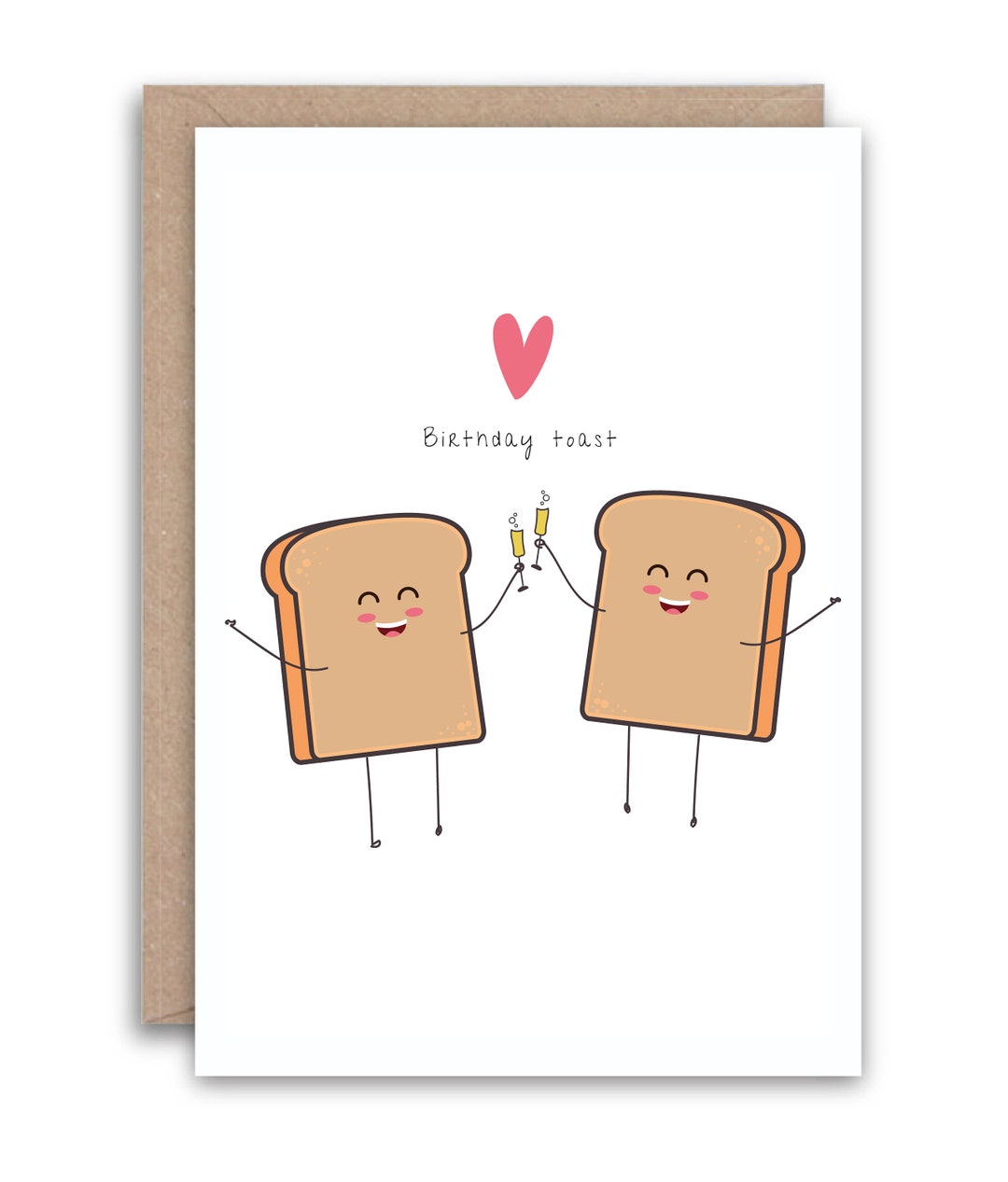 Birthday toast card Birthday card Celebration Cheers Toast - Etsy 日本