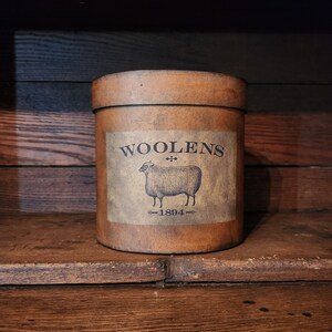 Primitive Hand Distressed Wool Box - Etsy