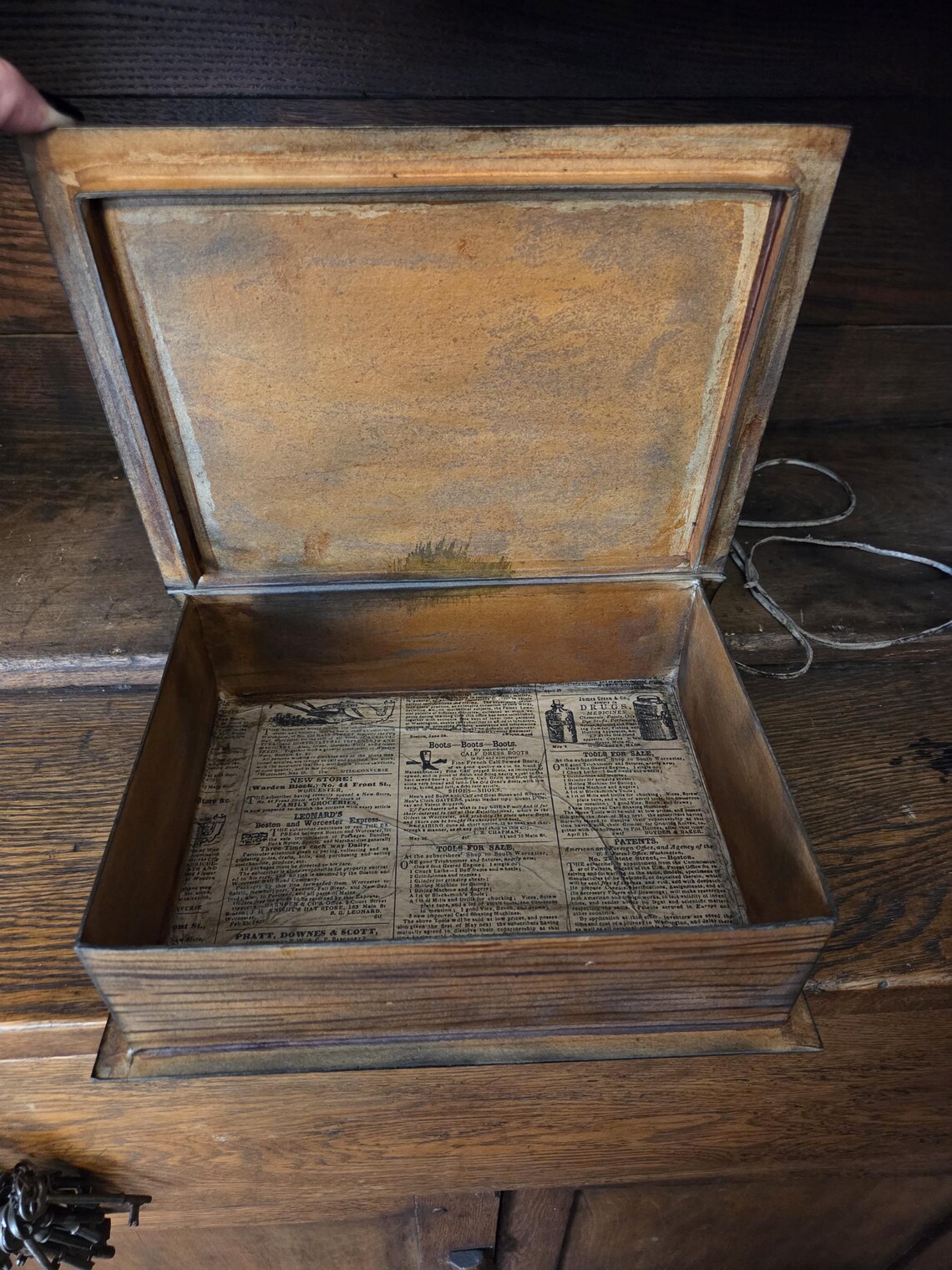 Primitive Hand Distressed Memory Book Box - Etsy