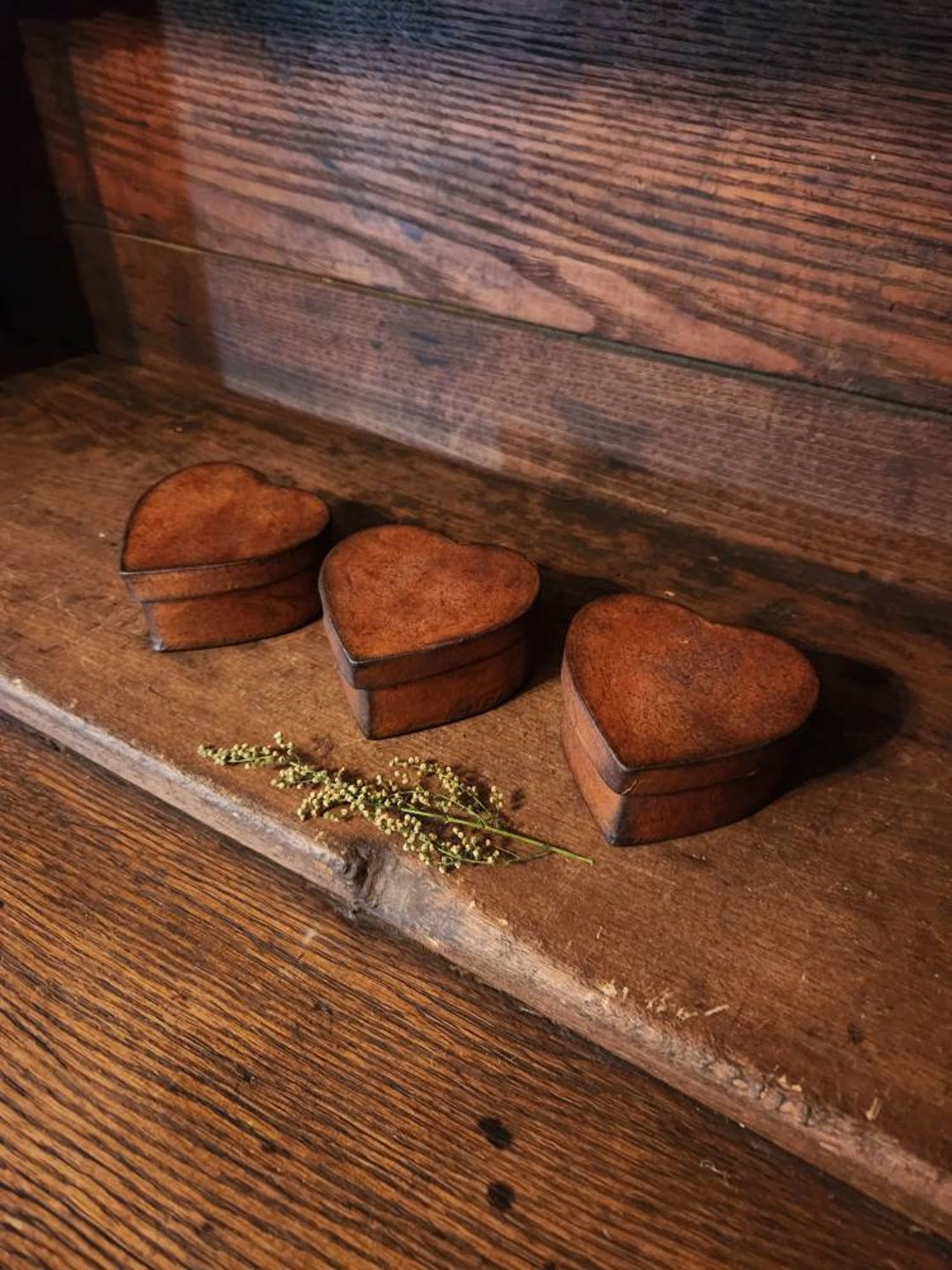 Primitive Hand Distressed Small Heart Box Set - Etsy