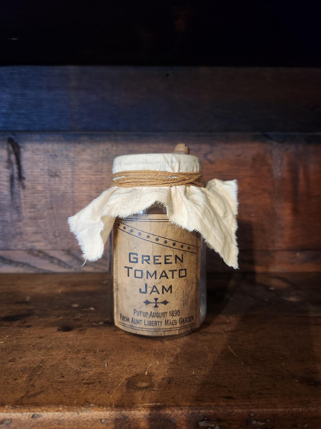 Primitive Green Tomato Pantry Jar - Etsy