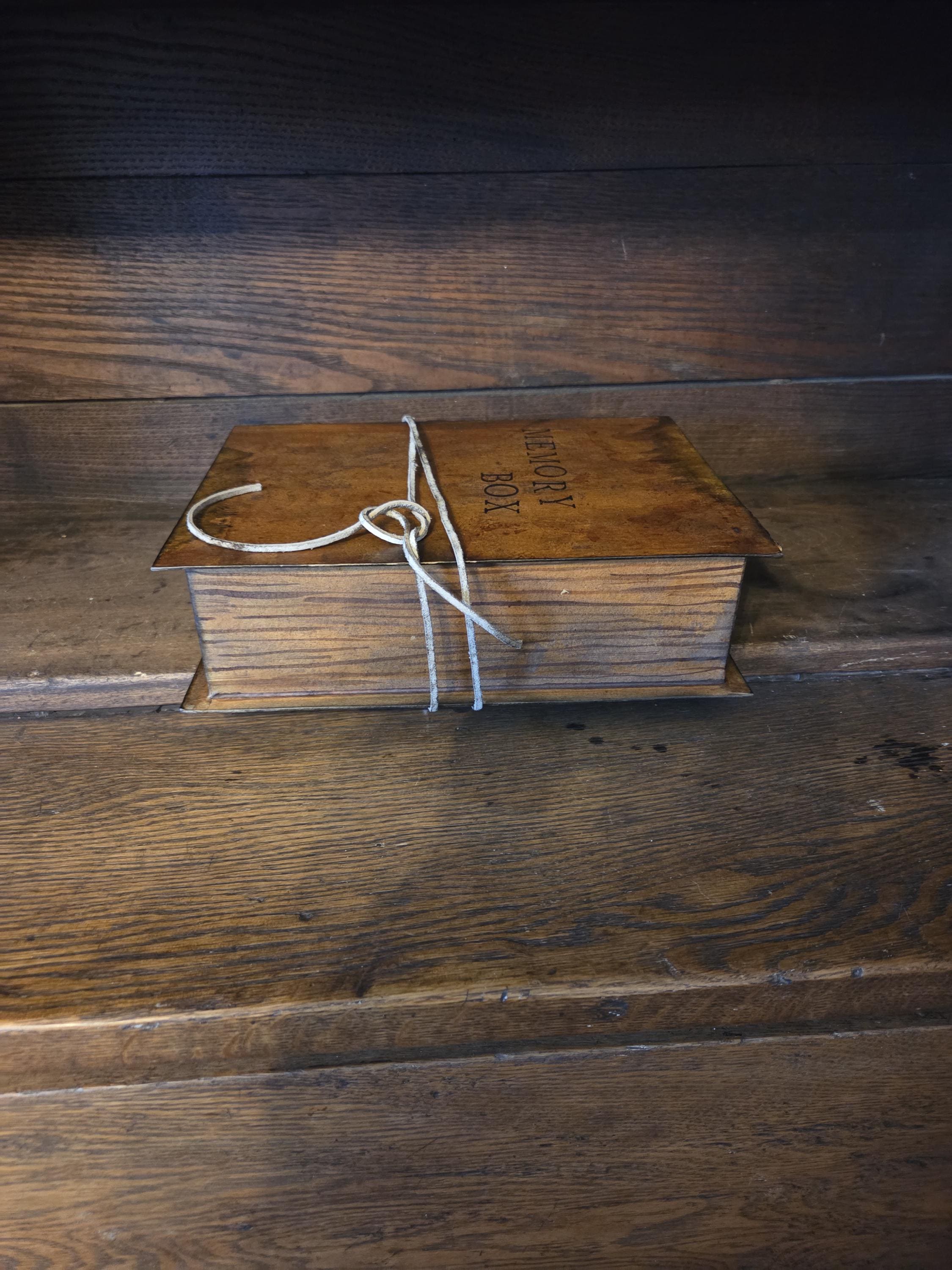 Primitive Hand Distressed Memory Book Box - Etsy