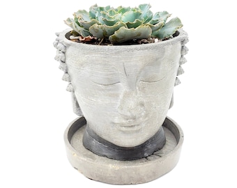 Buddha Head Pot - Etsy