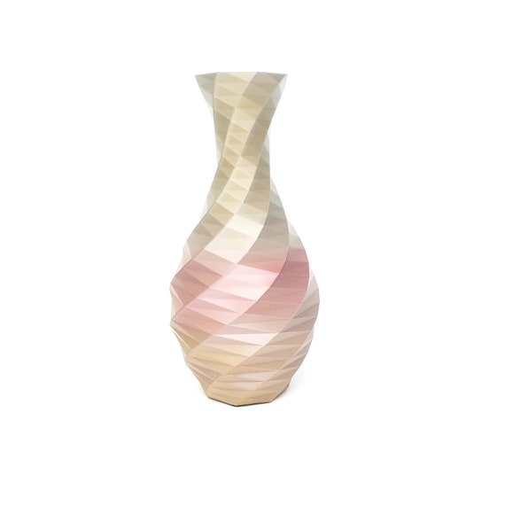 3D Printed Geometric Vase for Flowers 12 Multicolor - Etsy