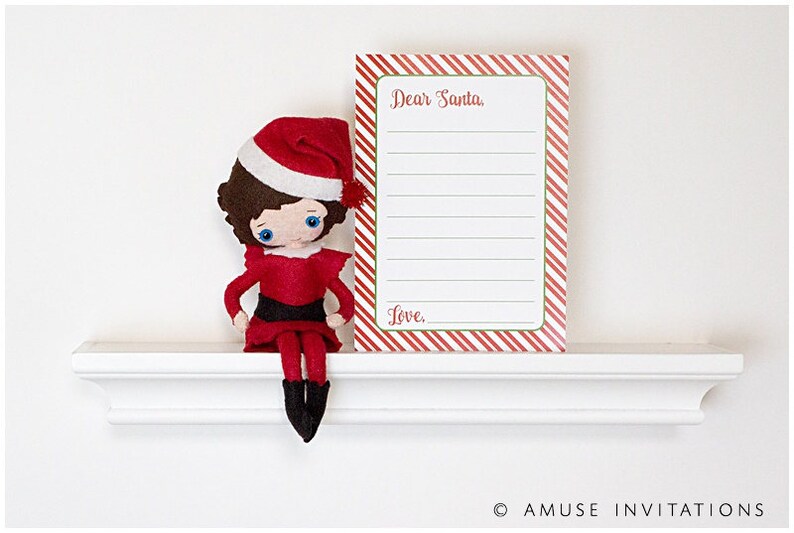 Elf Delivers Letter From Santa, Elf Letter, Christmas Elf Accessories ...