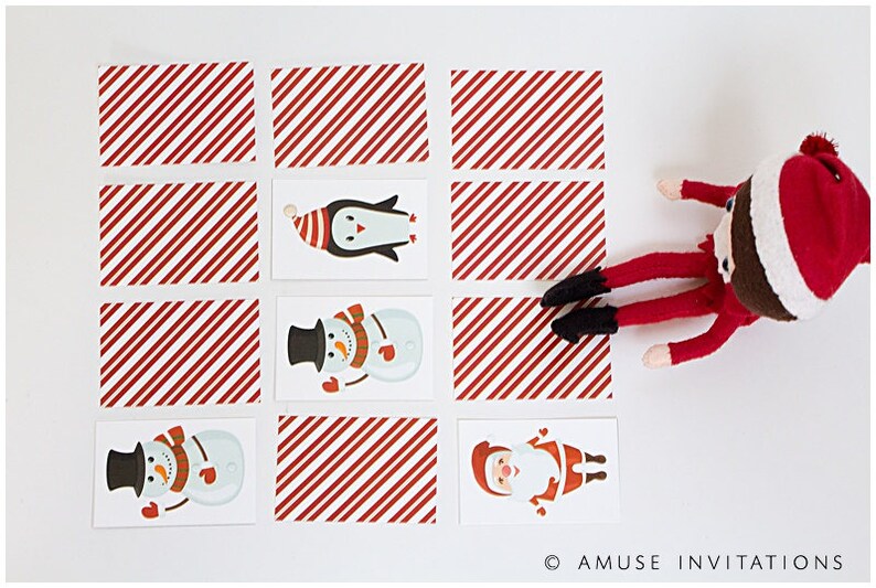 Elf Matching Game, Christmas Matching Game, Christmas Elf Accessories ...