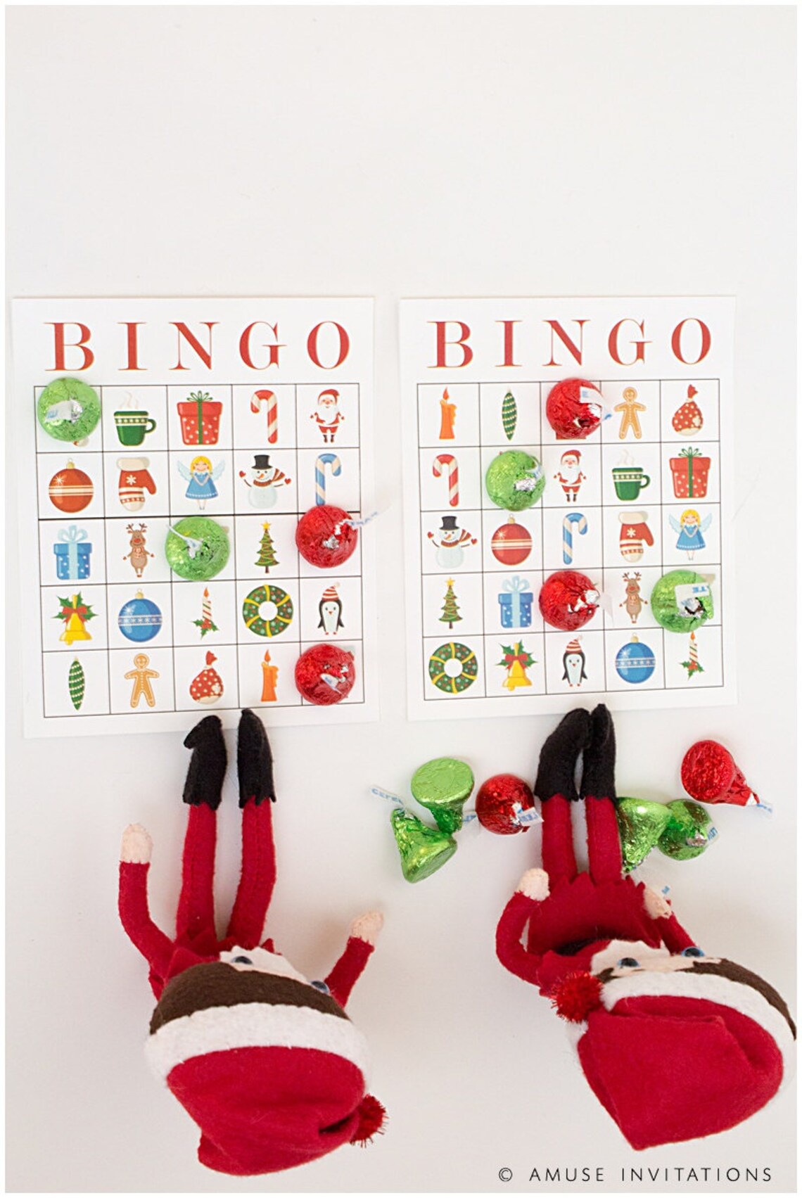 Christmas Bingo, Elf Bingo, Christmas Elf Accessories, Santa's Elf Prop ...